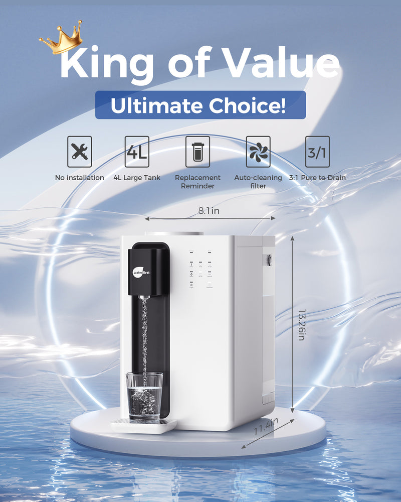 WaterFirst® Dr.Water Y Countertop Reverse Osmosis Water Filter, 5 Stag